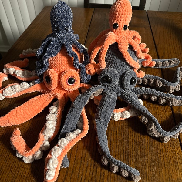 Octo Mama and Baby Crochet Pattern Pdf Amigurumi Octopus Under the Sea ...