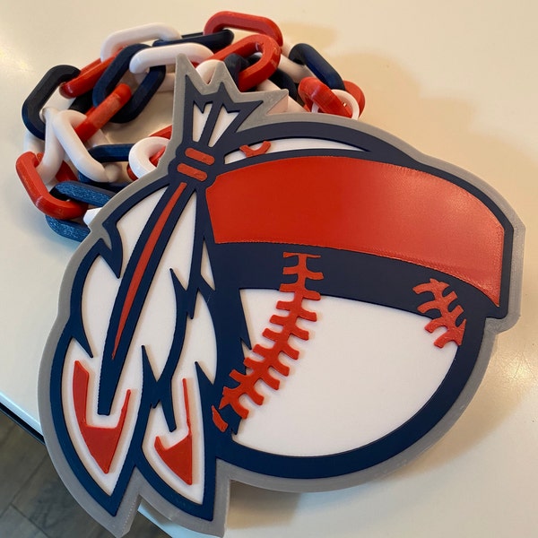 Custom 3D Printed Turnover Oversized Sports Chains MVP Player of the ...