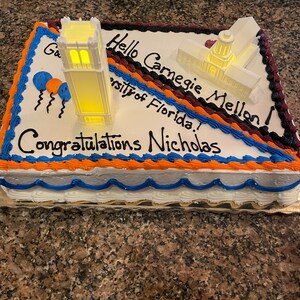 University of Texas Graduation Party Decoration, UT Cake Topper, Texas ...