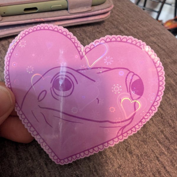 Frog Sticker "committing Tomfoolery" | Glossy | Cute & Silly | Water ...