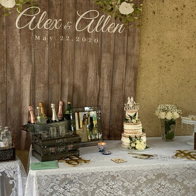 Rustic Wedding Decor Wedding Backdrop for Reception Photo - Etsy