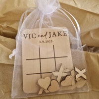 Personalised Christmas Favour Game / Noughts and Crosses / - Etsy UK
