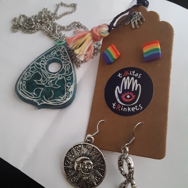 Samuel NECKLACE Woodburning, Miniature Art, Spiritual Jewelry, Angel ...