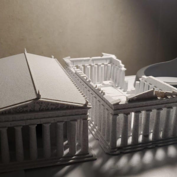 Parthenon Model, Greek Temple Replica, Ancient Architecture Model, Detailed Historical Monument ...