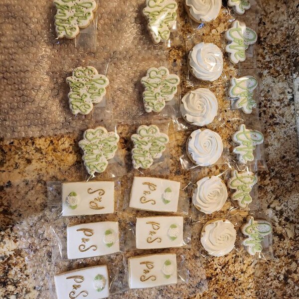Wedding & Bridal Shower Shortbread Cookies With Royal Icing | Bride ...