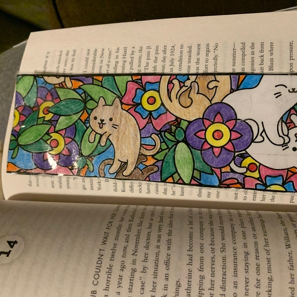 Cute Cat Bookmarks | 3 Printable Coloring Bookmarks | Kitten Coloring ...