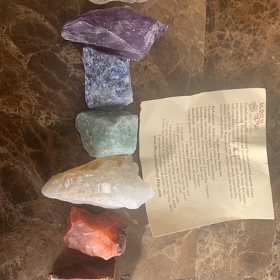 7 CHAKRAS Raw Crystals Beginner Crystal Set, Chakra Stones Chakra ...