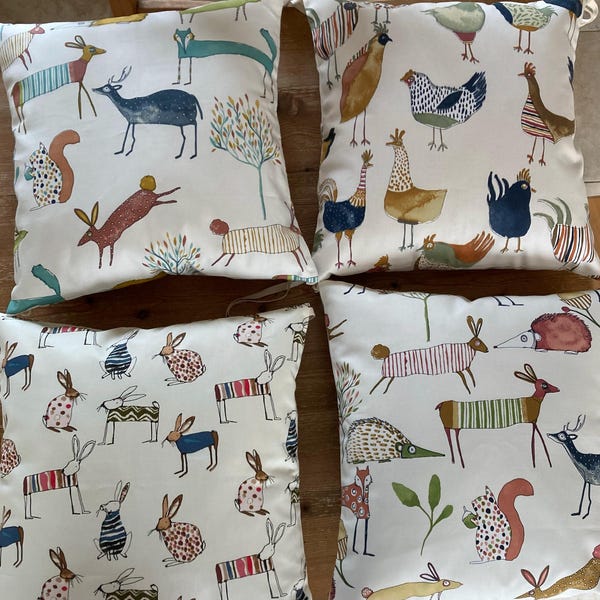 Squirrel Woodland Animal Cushion Cover / Pillow - Etsy