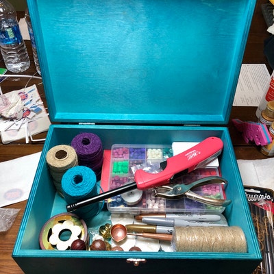 Wooden A4 Size Box / Dark Green Wooden Box / A4 Size Storage Box / 12 X ...