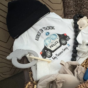 Personalized Police Pregnancy Announcement, Little Rookie Police Baby ...