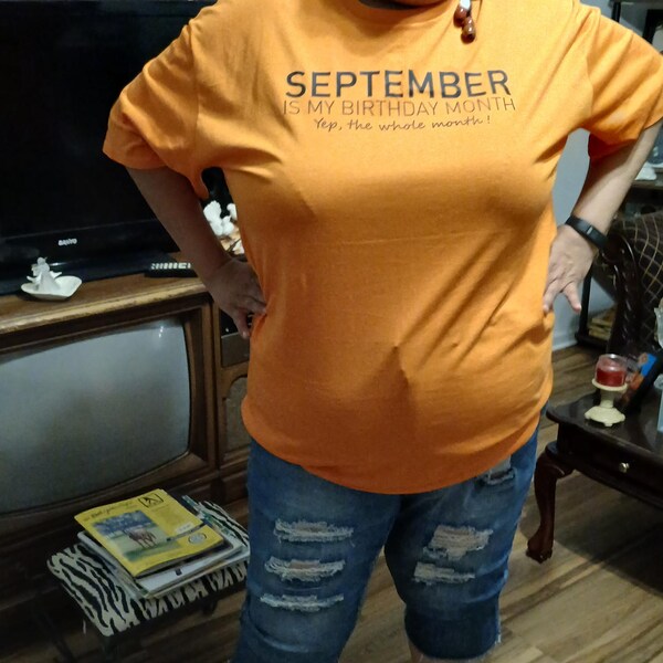 September Birthday Shirt for Women, September Birthday Gift, September ...