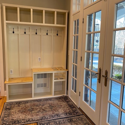 Add-on Fee Solid Dividers Between Cubbies of Entryway Bench - Etsy