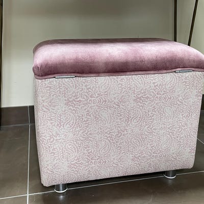 Luxury Handmade Upholstered Footstool/coffee Table in Your Own Fabric ...
