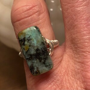 Chai Ring Sterling Silver Filled Wire Wrapped Ring With Hand - Etsy