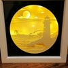 Lighthouse Nautical Sea Beach Scenic Boat Coast Papercutting 3d ...