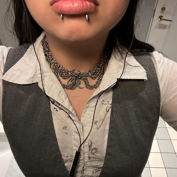 RAVEN Collar Pins Silver Raven Skull Collar Pins With Adjoining Draped ...