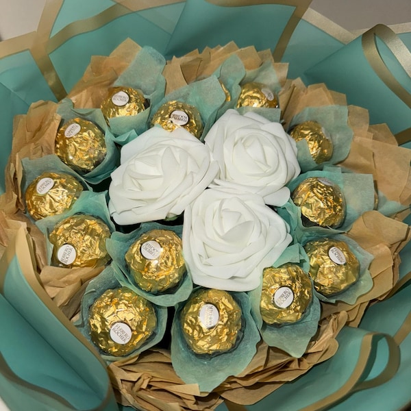 Ferrero Rocher Chocolate Bouquet: Birthday, Anniversary, Ramadan Gift ...