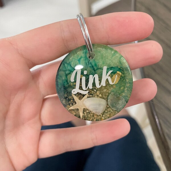 1.5" Resin Dog Tags/ Custom Dog Tags/ Epoxy Dog Tags - Etsy