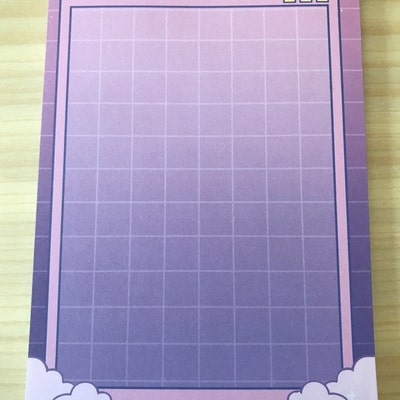Purple Gradient Clouds Aesthetic Message Memo Notepad - Etsy Canada