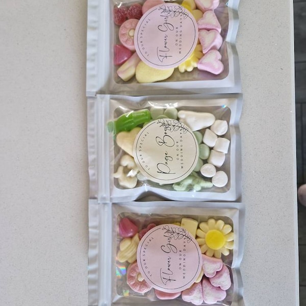 Pre Filled Wedding Sweet Bags | LOVE IS SWEET | Kids Party Bags ...