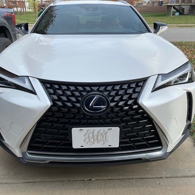 Custom white License Plate Car Tag Personalized - Etsy