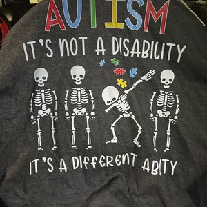 Autism Shirt,autism Awareness Shirt, It's Not A Disability It's A ...