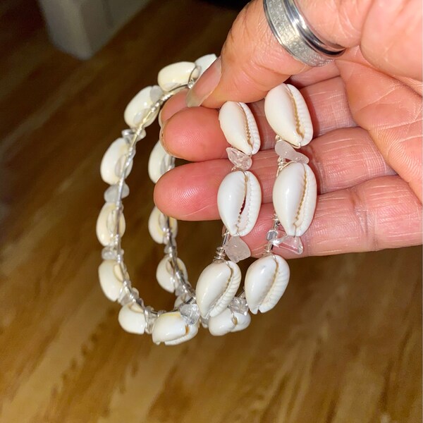 Cowrie Shell Jewelry, Cowrie Shell Earrings, Cowrie Shell Ear Cuffs ...