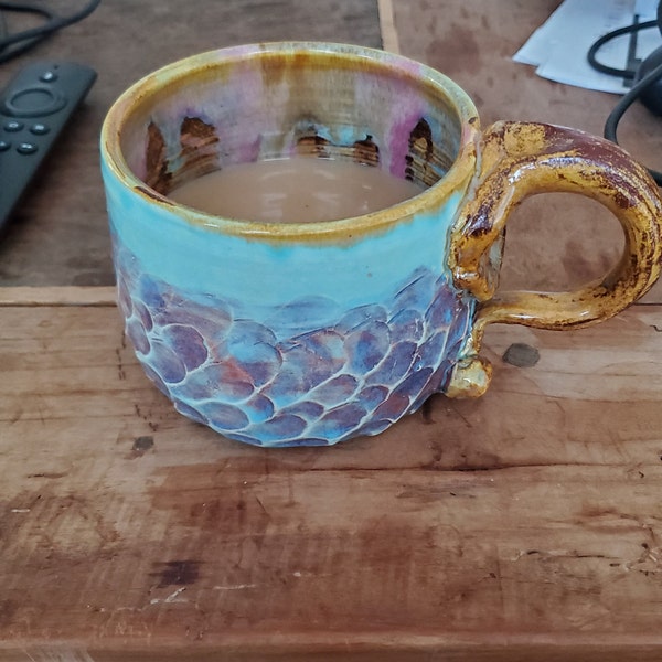 Double Rainbow Alien ET Ufo Buddy Cup,handmade Ceramic Whiskey Wine ...