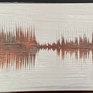 19th Anniversary Gift Bronze Anniversary Gift Song Soundwave Art Gift ...