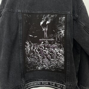 Spider Web Collar Screen Printed Patch Horror Punk Black Metal Goth - Etsy