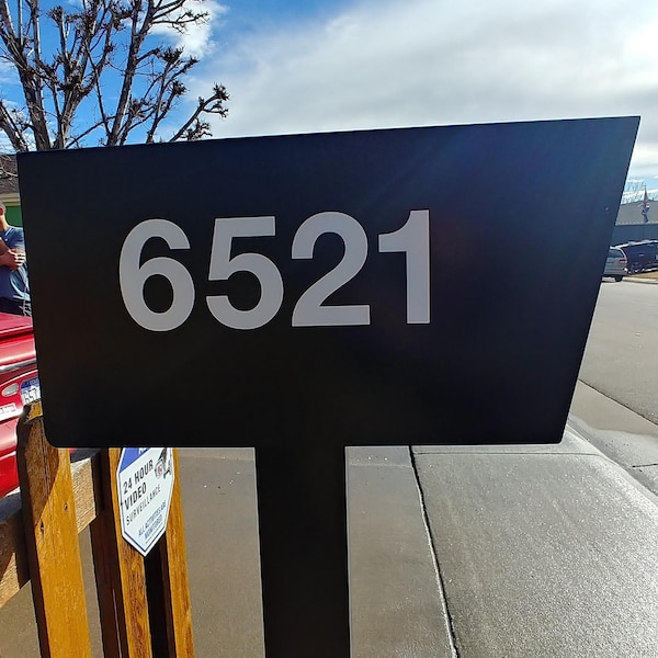 Custom Reflective Mailbox Number Decals (2 Pack) - Etsy