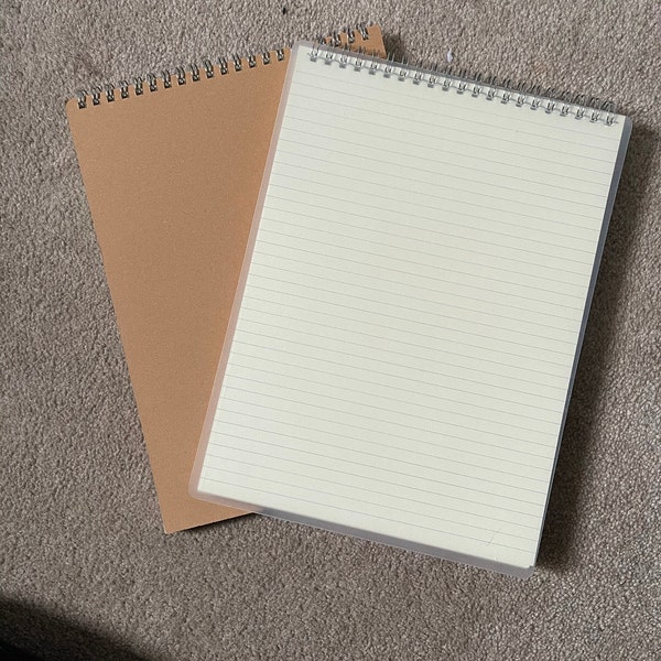 Top Spiral Transparent Cover Notepads | 160 Pages 80 Sheets | 100 Gsm ...