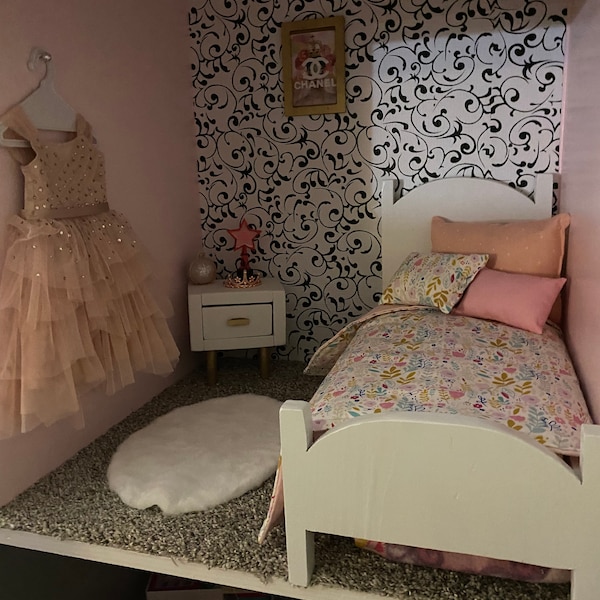 18 Inch Doll Furniture, American Made Girl Doll Coffee Table, Our ...