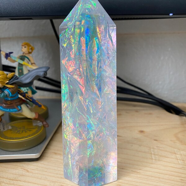 Opal Resin Crystal Tower 2 Sizes - Etsy