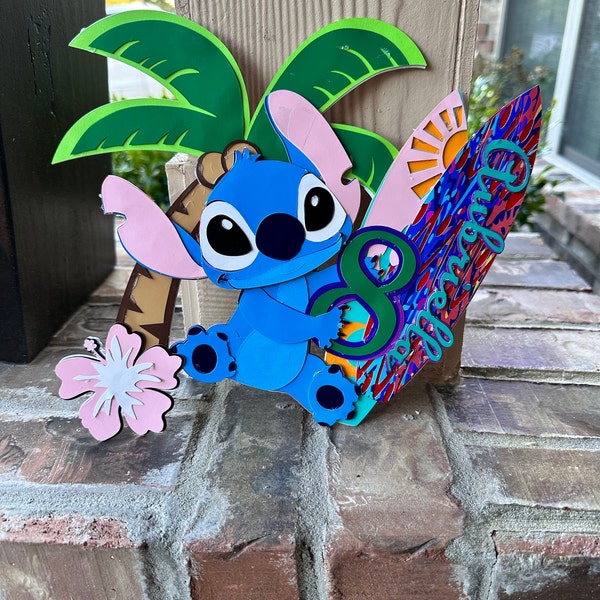 Hawaiian Birthday Cake Topper, Tropical Cake Topper, Summer Cake Topper ...