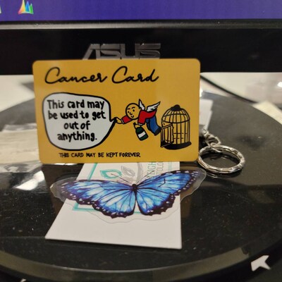 The Cancer Card Funny Cancer Gift Option to Add Magnet Cancer ...