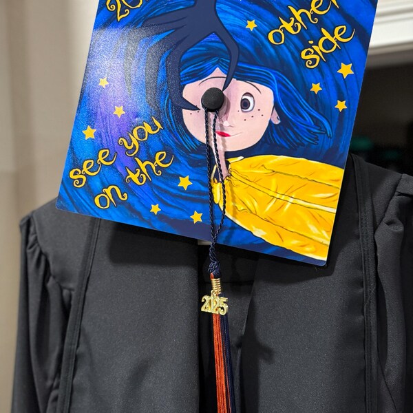 Virgin Mary Printed Graduation Cap Topper, Virgencita Hispanic Printed ...