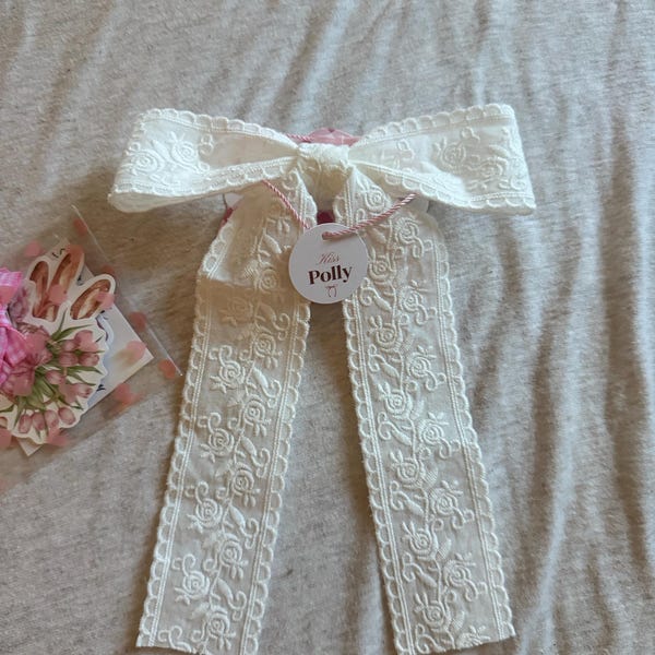 Bombshell | Oversized Ruffle Edge Red Gingham Bow Hair Barrette ...