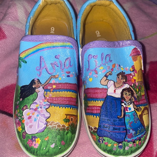 Luca Painted Shoes - Etsy