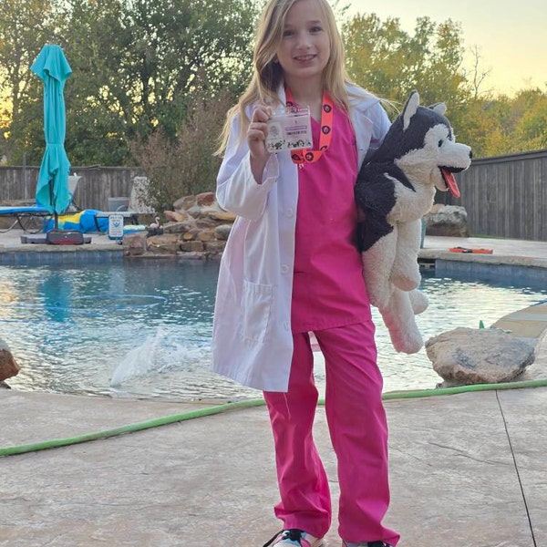 Kids Science Lab Coat With I Love Science Embroidery Design - Etsy