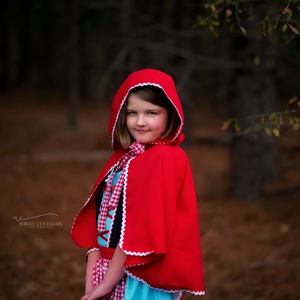 Little Red Riding Hood Costume, Fairy Tale Apron, Retro Apron, Dress up ...