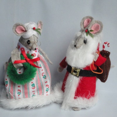 Church Mice Felt Mice Vicar Goodly & Choirboy Robin - Etsy