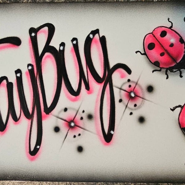 Custom Airbrushed License Plate | Air Brush Car Accessory | Beach Scene ...