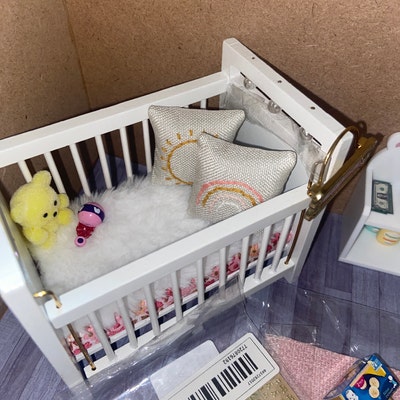 Adelaide Scoop Arm Sofa Pearl White Macy Mae 1:12 Scale Miniature ...