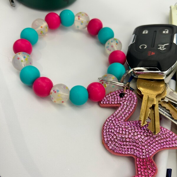 Custom Lanyard Silicone Beaded - ID Badge Holder - Minimalist - Lobster ...