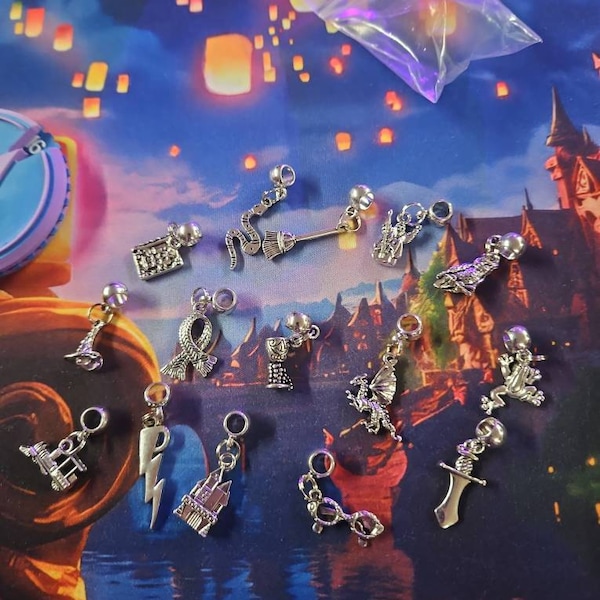 15pc or 5pc Wizard School Charm Set Lot Collection / Choose Charms ...