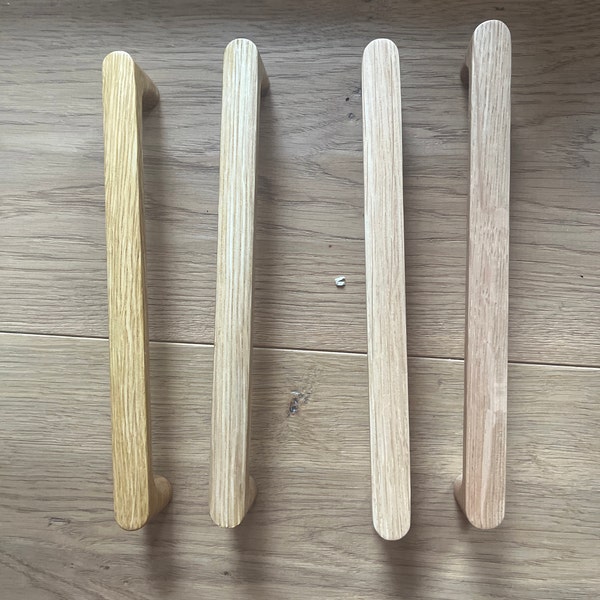 Natural Wood Pulls Handles Oak Walnut Dresser Handle Simple Kitchen ...