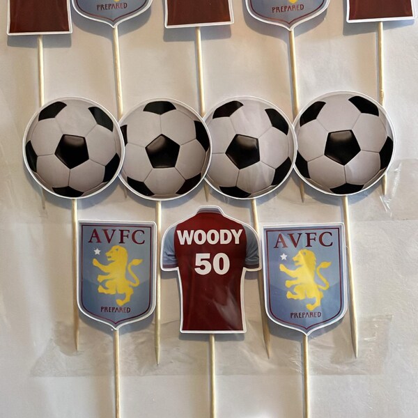 Arsenal Inspired Football Cake Topper - Etsy