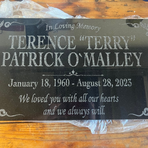Memorial Stone, Custom in Loving Memory Stone, Memorial Plaque ...