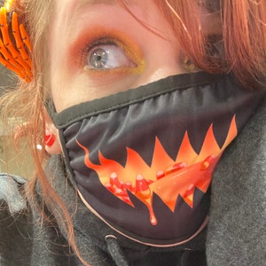 Candy Monster Creepy Cute Dust Face Mask With Filter Pocket - Etsy